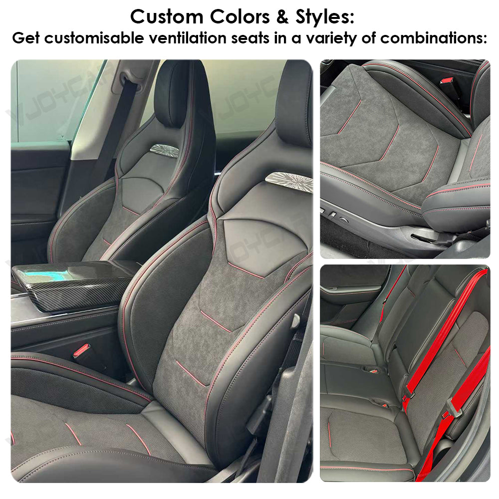 New Custom Tesla Sports Seats Retrofit Ventilated Cushion for Tesla Mo ...