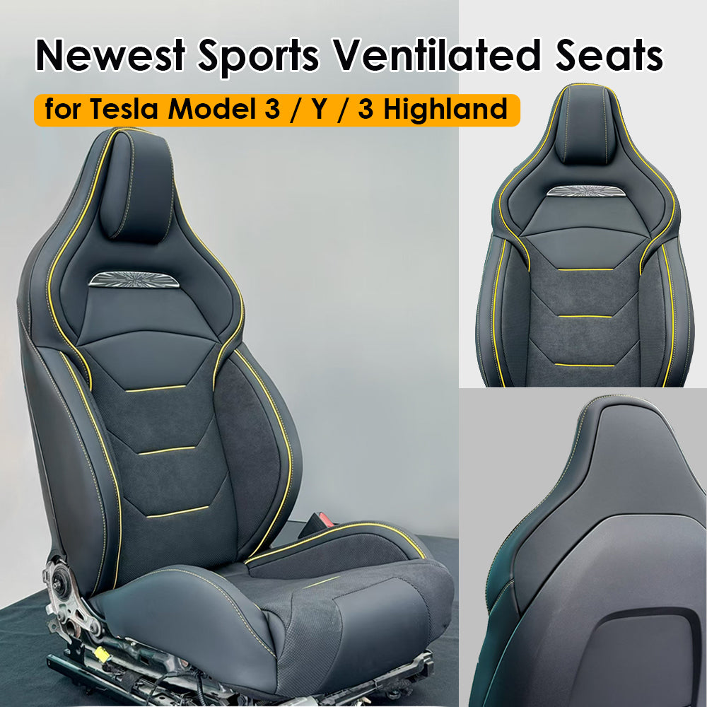 New Custom Tesla Sports Seats Retrofit Ventilated Cushion for Tesla Mo ...